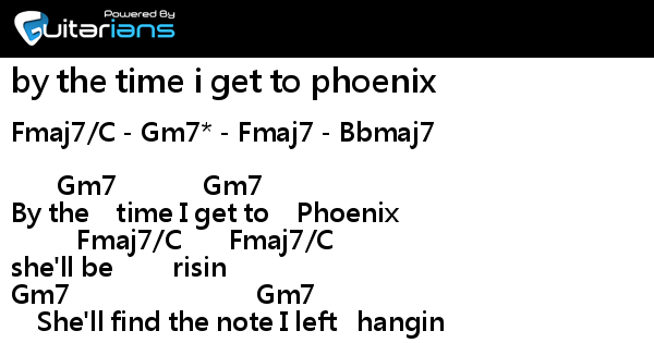 Phoenix Guitar Chords