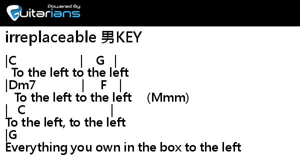 Irreplaceable Guitar Chords