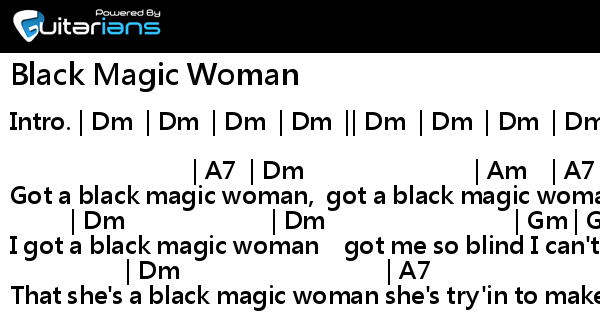 Black Magic Woman Guitar Chords