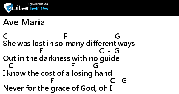Ave Maria Beyonce Guitar Chords